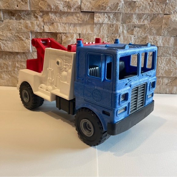 Mattel | Toys | Mattel Tuff Stuff Tow Truck Toy Red White Blue ...